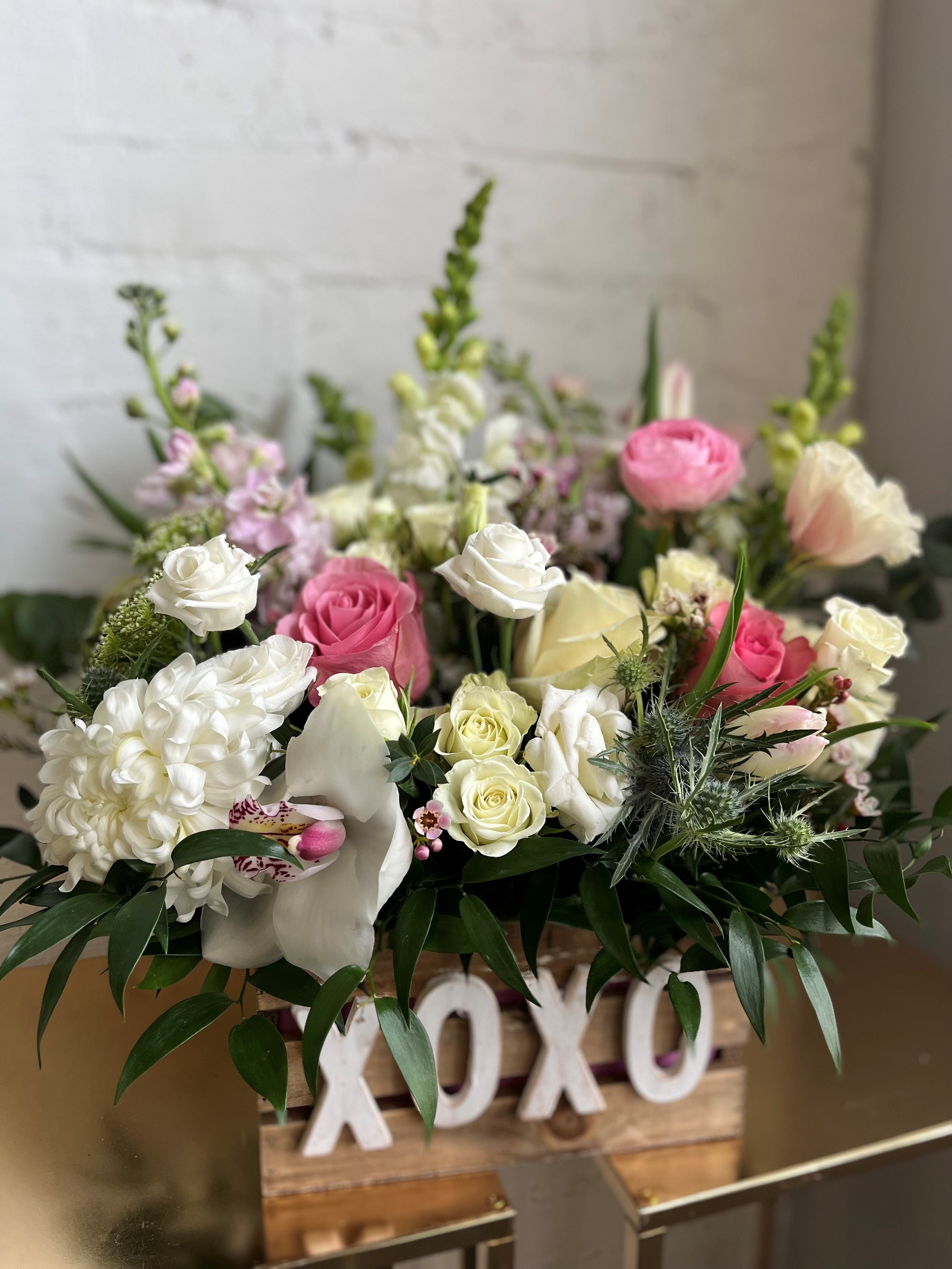 XOXO Wooden Crates – Sweet Magnolia Florals